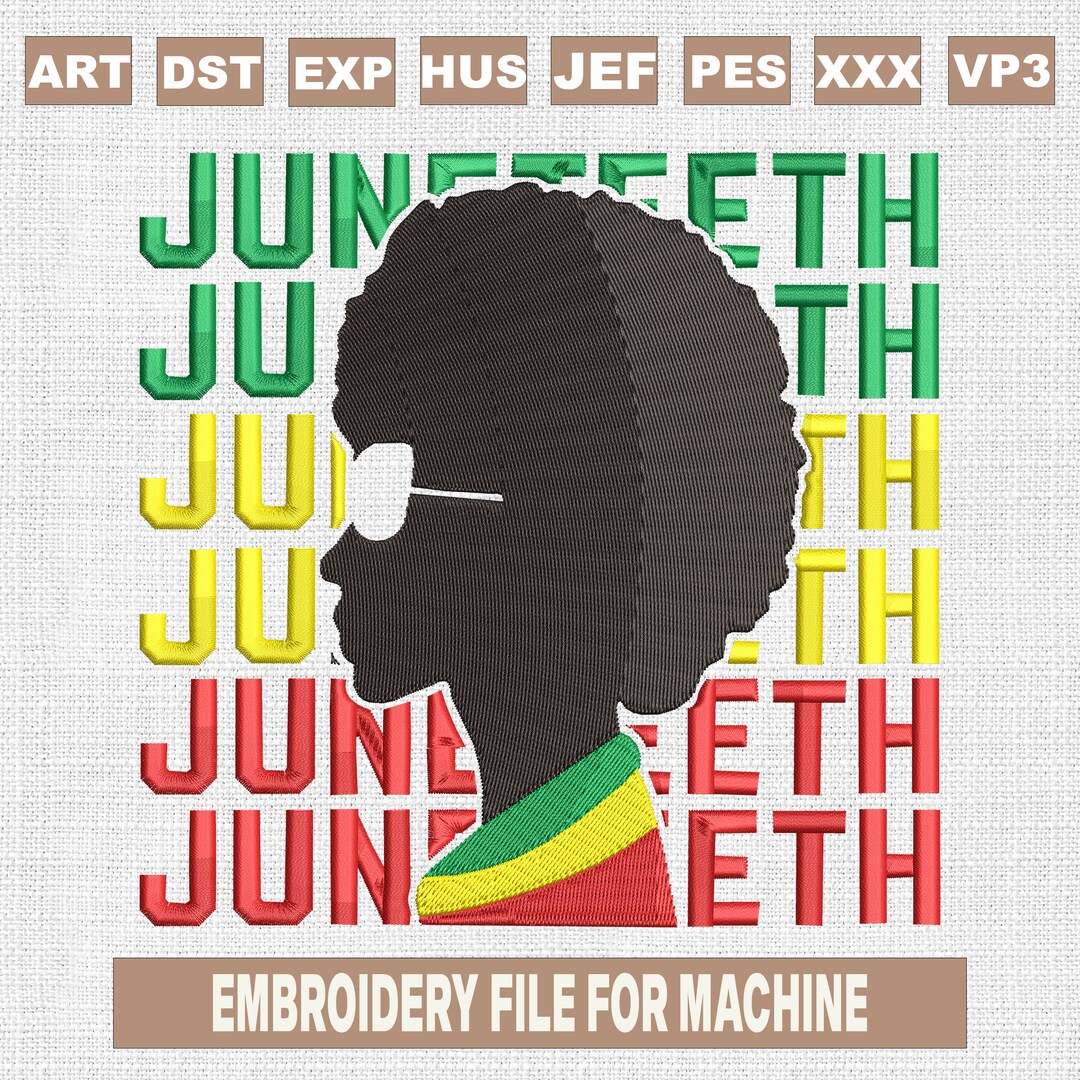 Juneteenth Embroidery Designs, African American Embroidery Pattern ...
