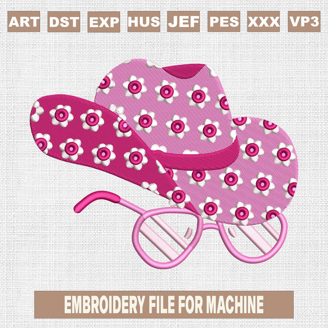 Pink Cowgirl Western Embroidery Designs, Western Embroidery Pattern ...