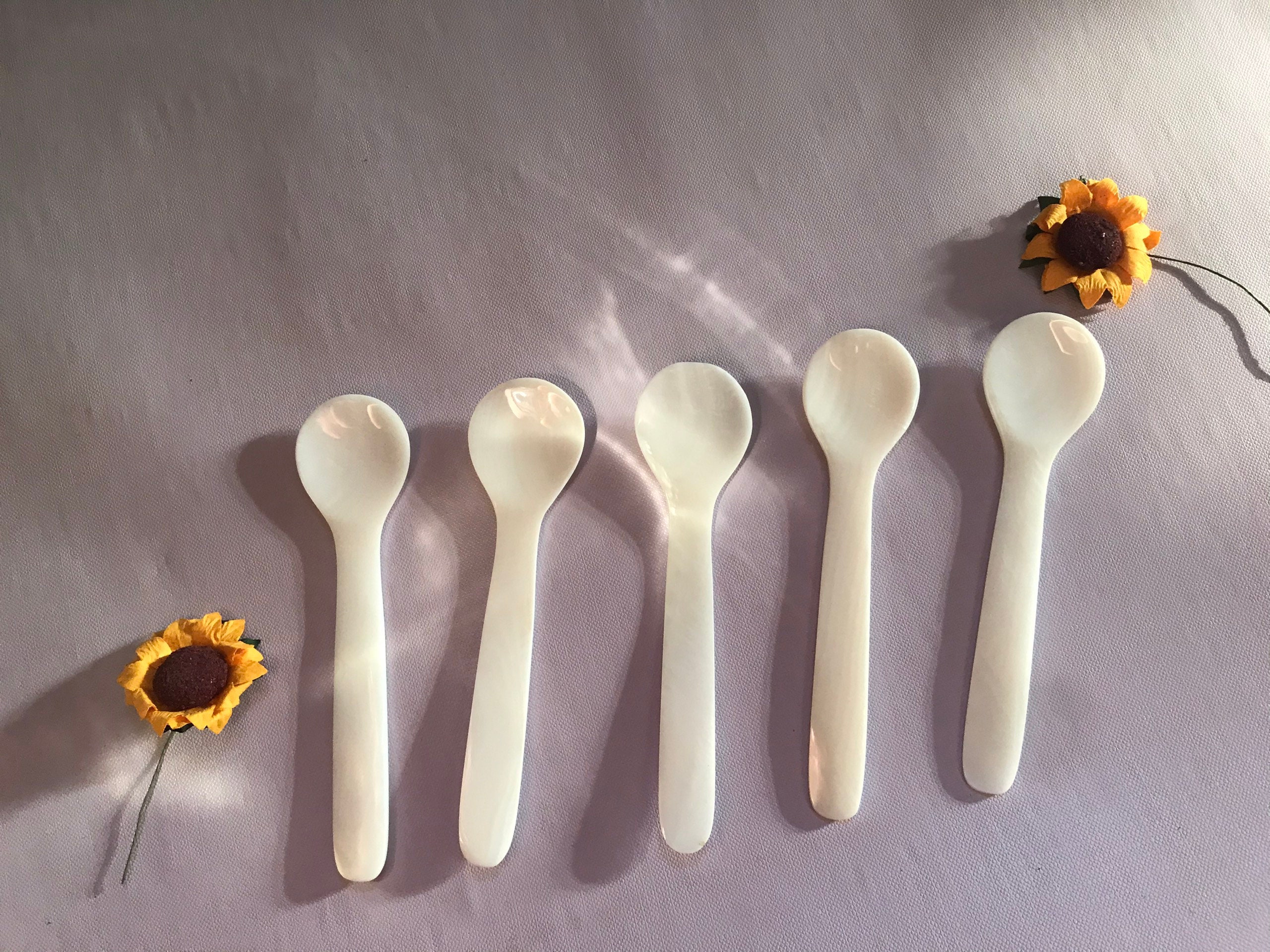 Seashell Spoons 5''L Large Spoon Caviar Spoon - Etsy