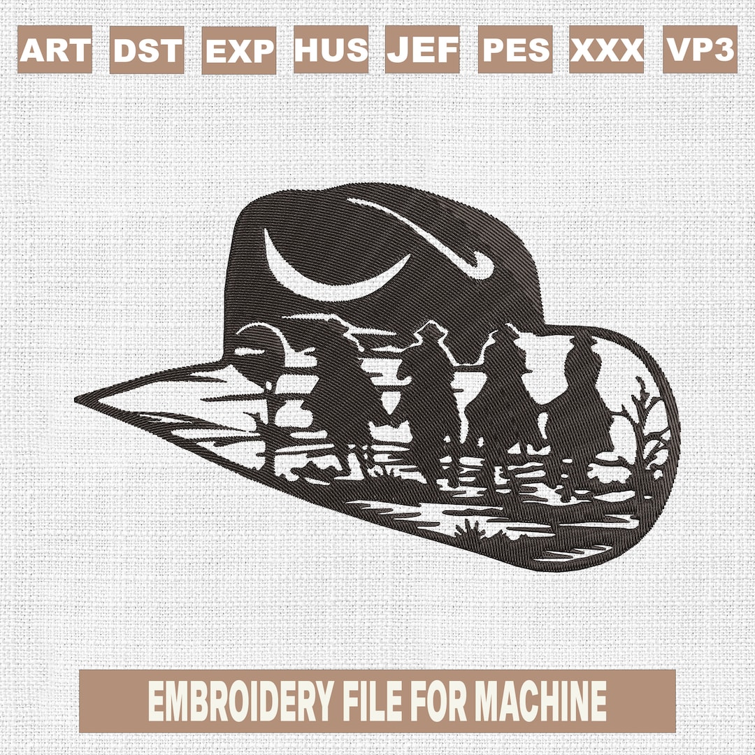 Western Cowboy Riding Horse Embroidery Designs, Western Embroidery ...