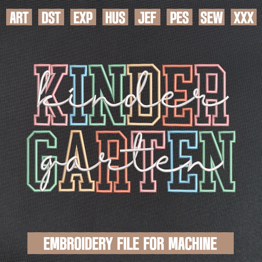 Kindergarten Teacher Applique Embroidery Designs, Kindergarten ...