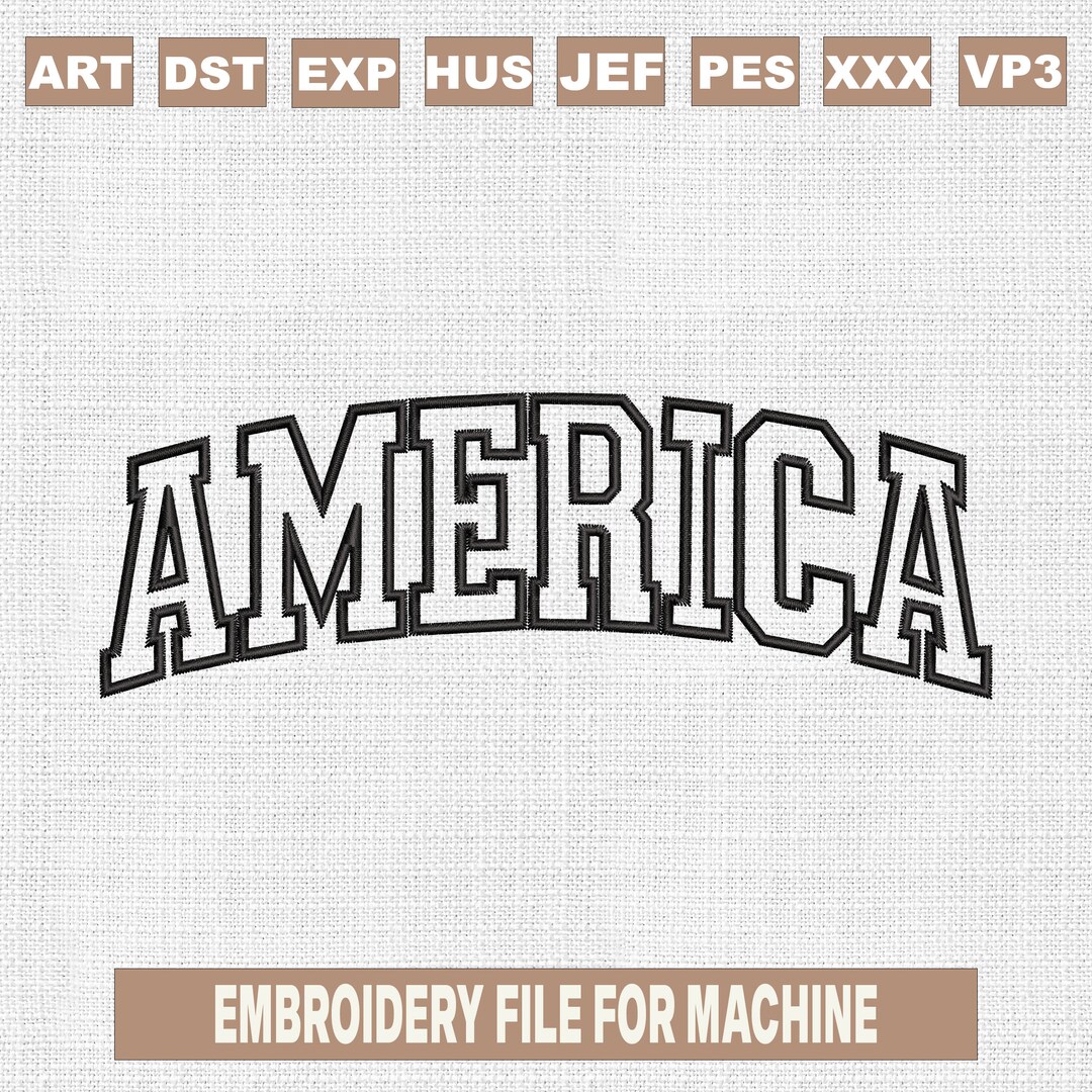 American Applique Embroidery Designs, American Varsity Embroidery ...