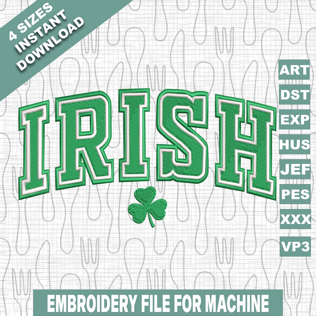 Irish Embroidery Designs, Lucky Embroidery Designs, St Patricks Day ...