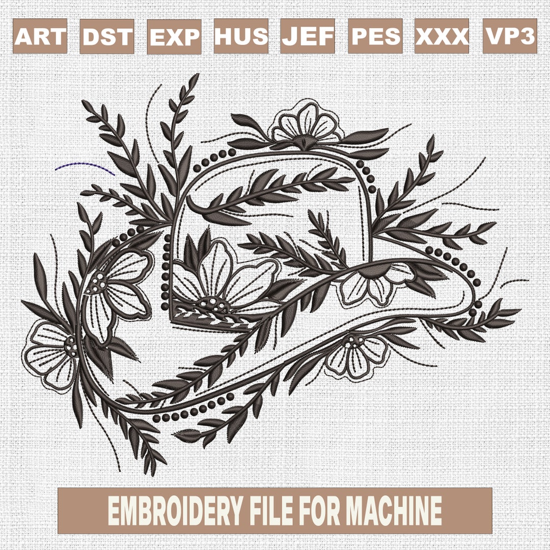 Floral Cowboy Hat Embroidery Designs, Turquoise Cowboy Hat Embroidery ...