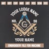 Past Grand Master Emblem- Square and Compasses With the Rocker -digital ...