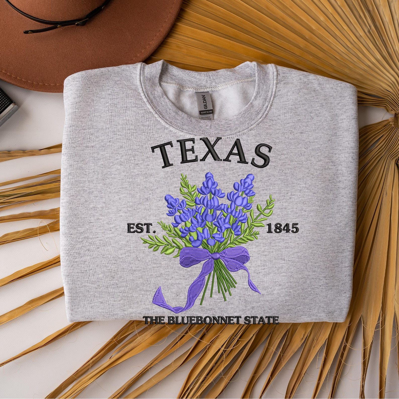 Texas Bluebonnet Embroidery Designs, Floral Texas Embroidery Pattern ...