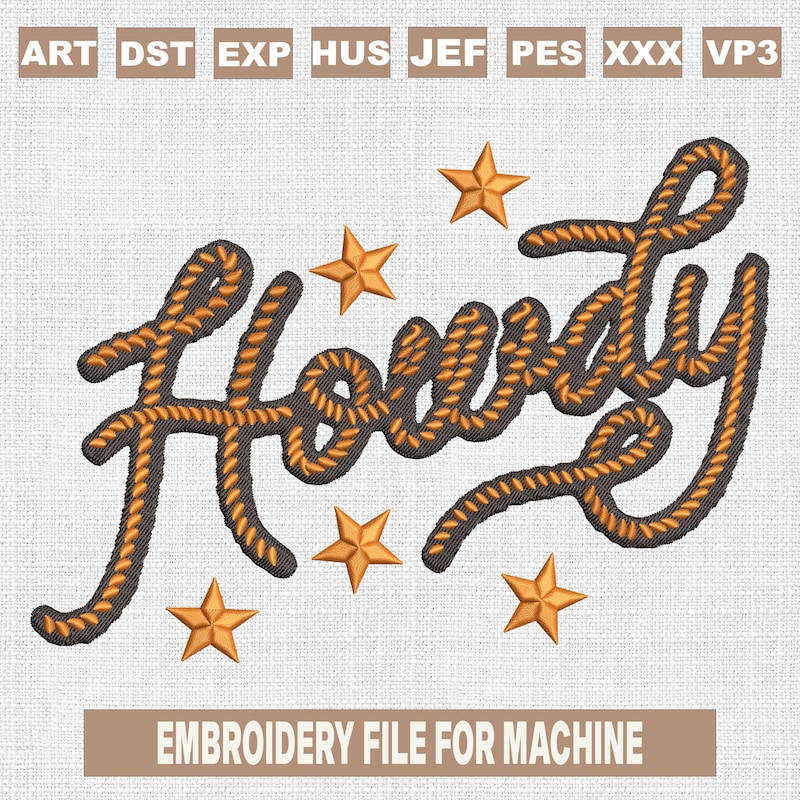 Rope Font Embroidery - Etsy