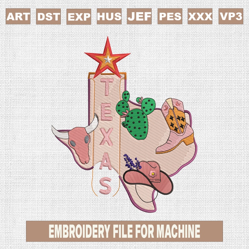 Texas Embroidery - Etsy