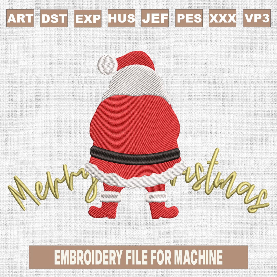 Christmas Santa Embroidery Designs, Merry Christmas Embroidery Pattern ...