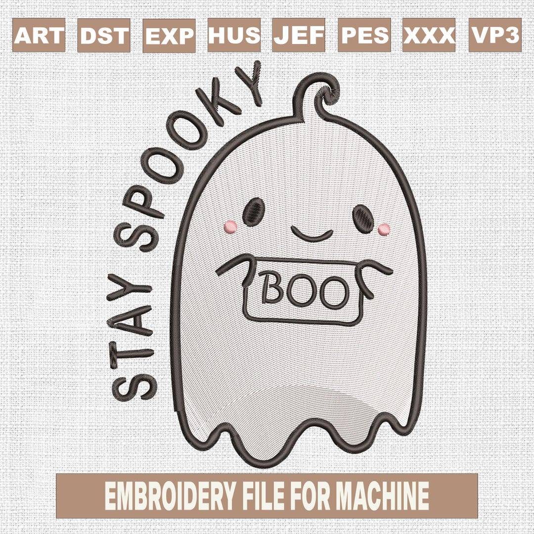 Stay Spooky Embroidery Designs, Funny Halloween Embroidery Pattern ...