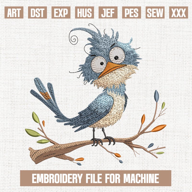 Embroidery Quirky Birds - Etsy