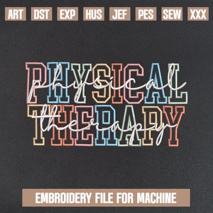 Physical Therapy Applique Embroidery Designs, Teacher Applique ...