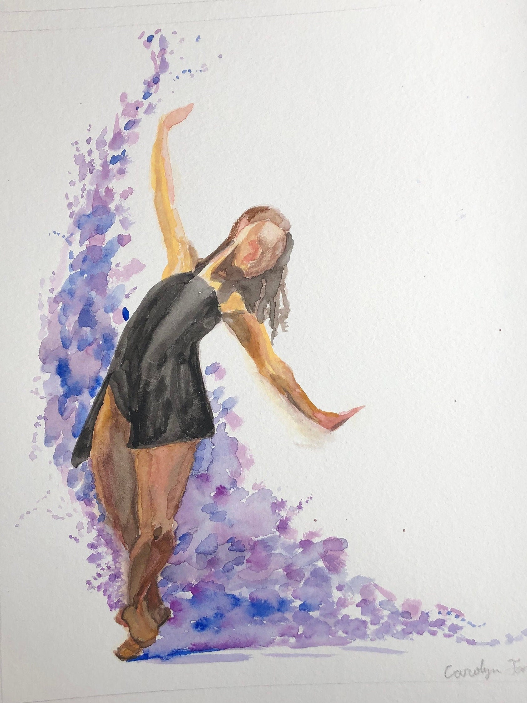 Custom Dancer Watercolor From Photo - Etsy