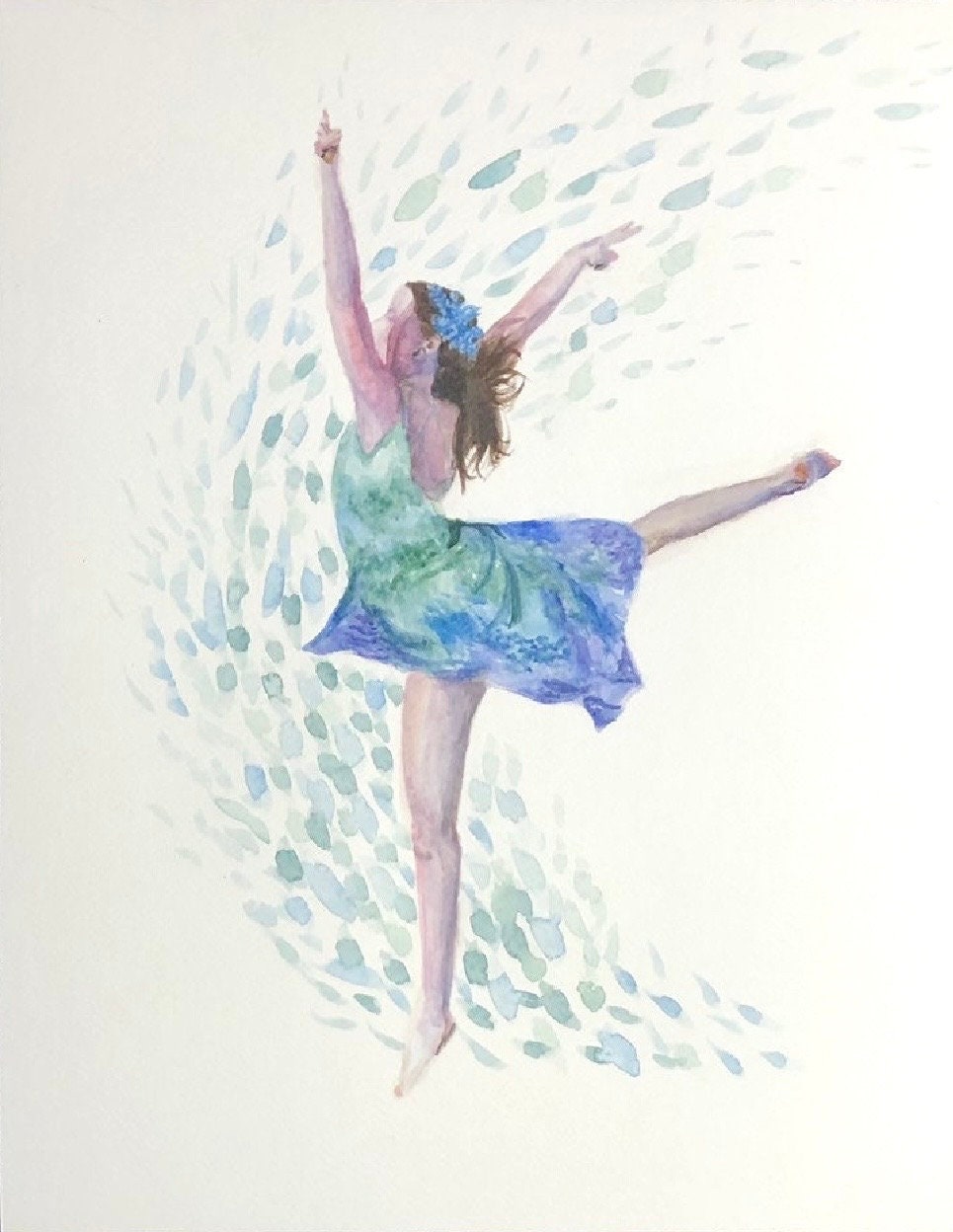 Custom Dancer Watercolor From Photo - Etsy