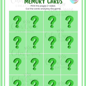 Islamic Memory Matching Card Game Printable Ramadan Eid Muslim Kids Fun ...