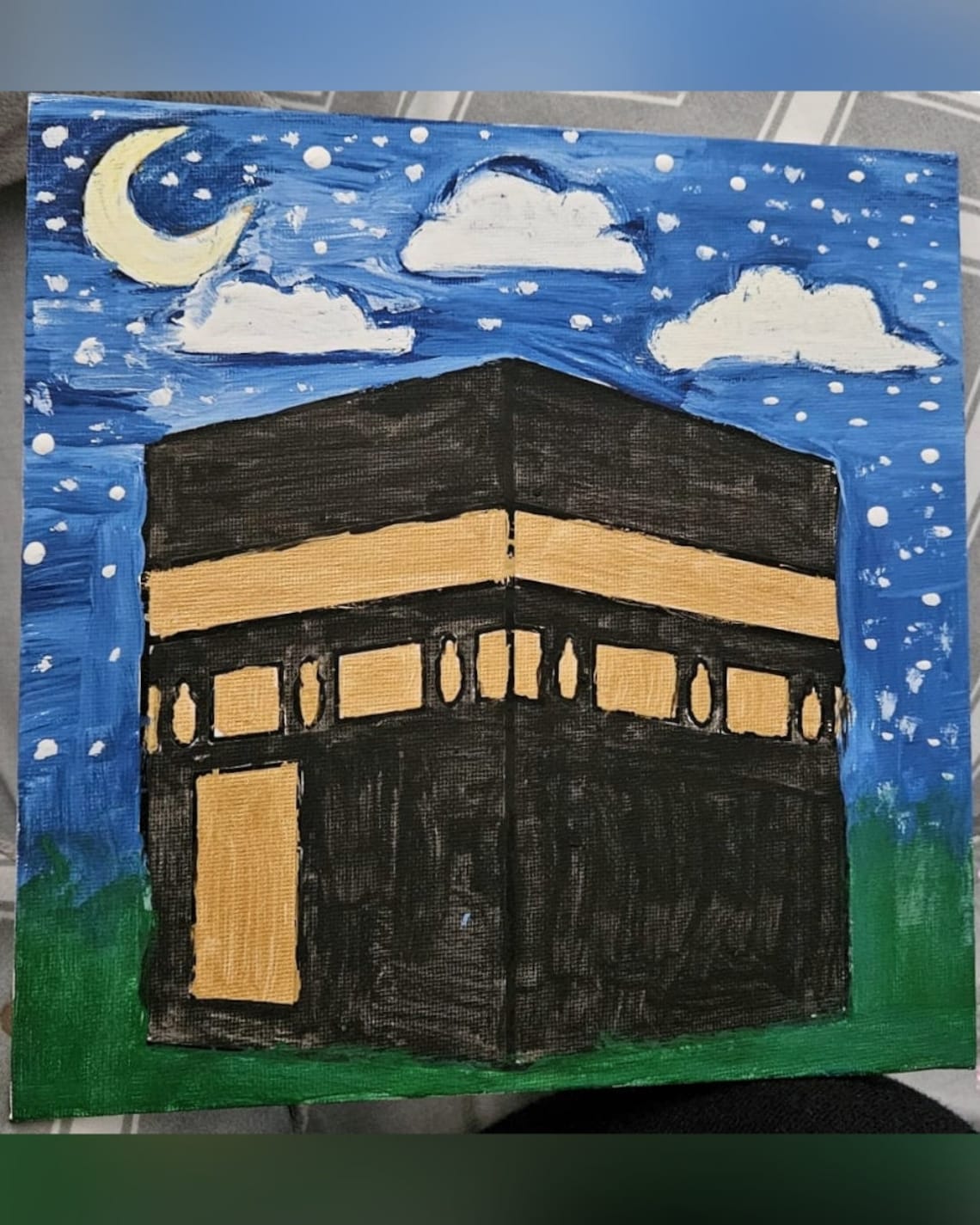 Kaaba Paint Your Own DIY Islamic Canvas Kit, Painting Craft, Art, Gift ...