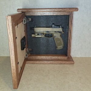 Pistol Concealment Clock. Hidden Gun Clock. Solid Oak Mantle - Etsy