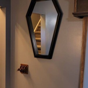 Handmade Wooden Coffin Shaped Mirror. Gothic. 27.5"×18.5" - Etsy