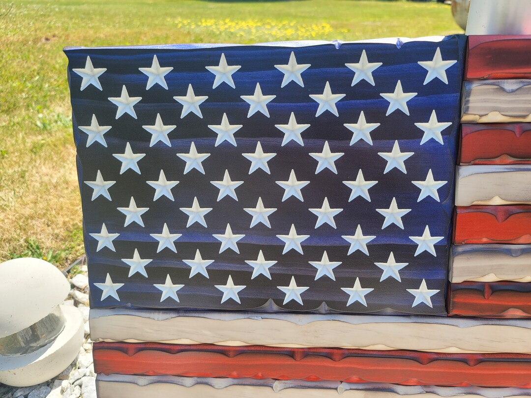 Carved Star Upgrade for All Flags. - Etsy