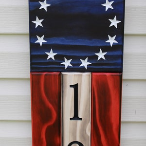 Wooden American Flag Address Sign Patriotic Address Sign Carved - Etsy