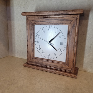 Pistol Concealment Clock. Hidden Gun Storage. Solid Oak Mantle Clock ...