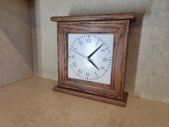 Pistol Concealment Clock. Hidden Gun Clock. Solid Oak Mantle - Etsy