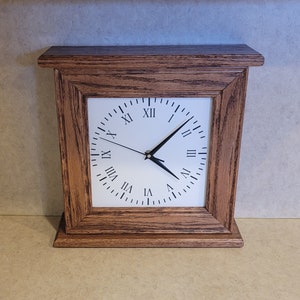 Pistol Concealment Clock. Hidden Gun Storage. Solid Oak Mantle Clock ...