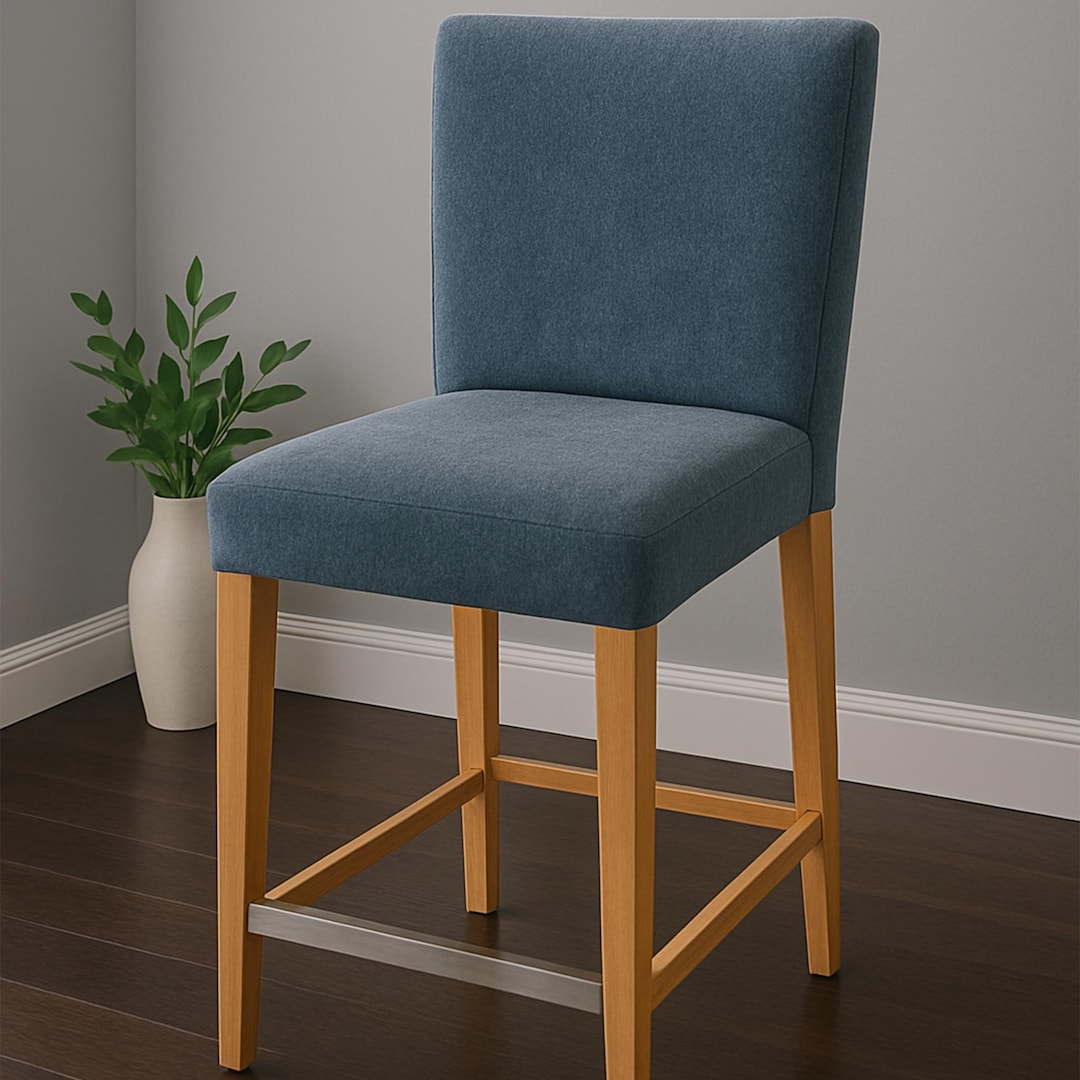 HENRIKSDAL Bar Stool Cover, Handmade Slipcover - Custom Made to Fit ...