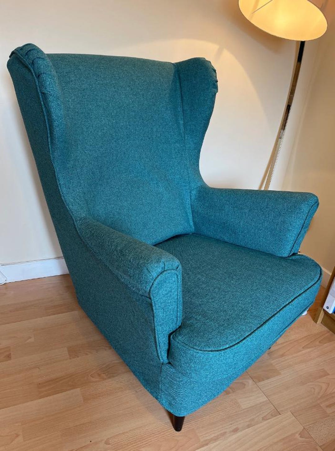 STRANDMON Armchair Cover, Handmade Slipcover - Custom Made to Fit ...