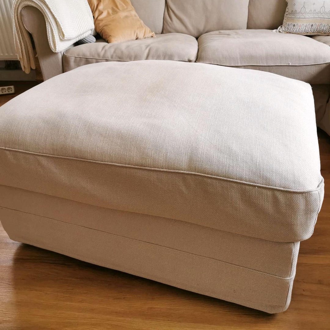 GRÖNLID Footstool Cover, Handmade Slipcover - Custom Made to Fit ...