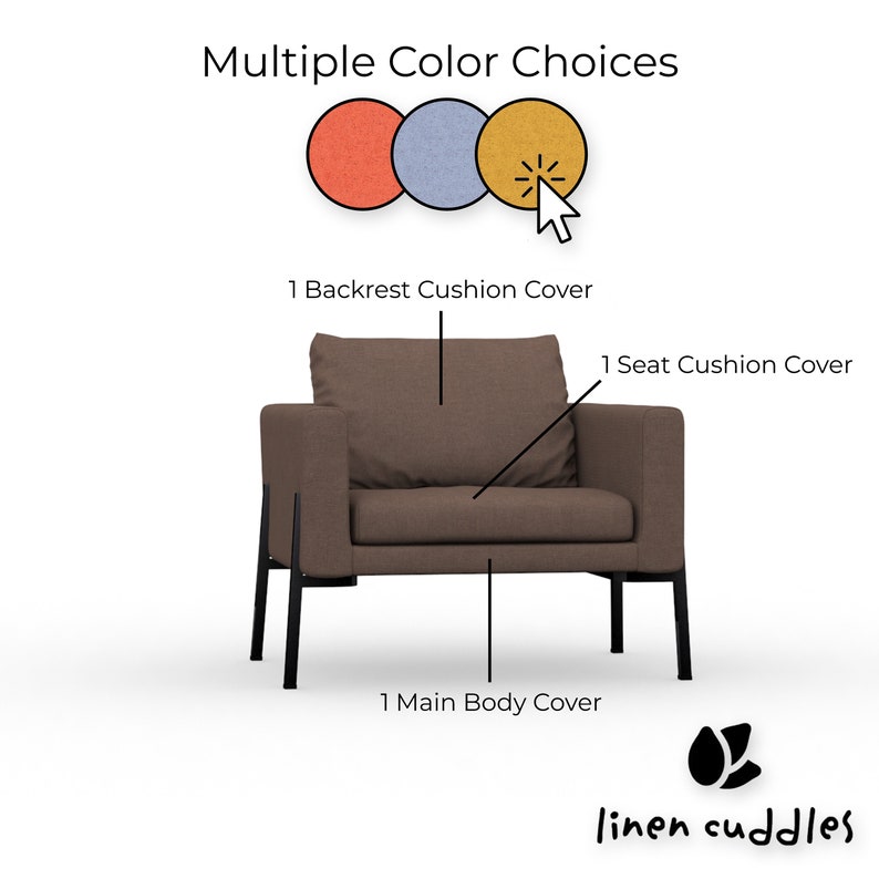KOARP Armchair Cover, Handmade Slipcover - Custom Made to Fit KOARP ...