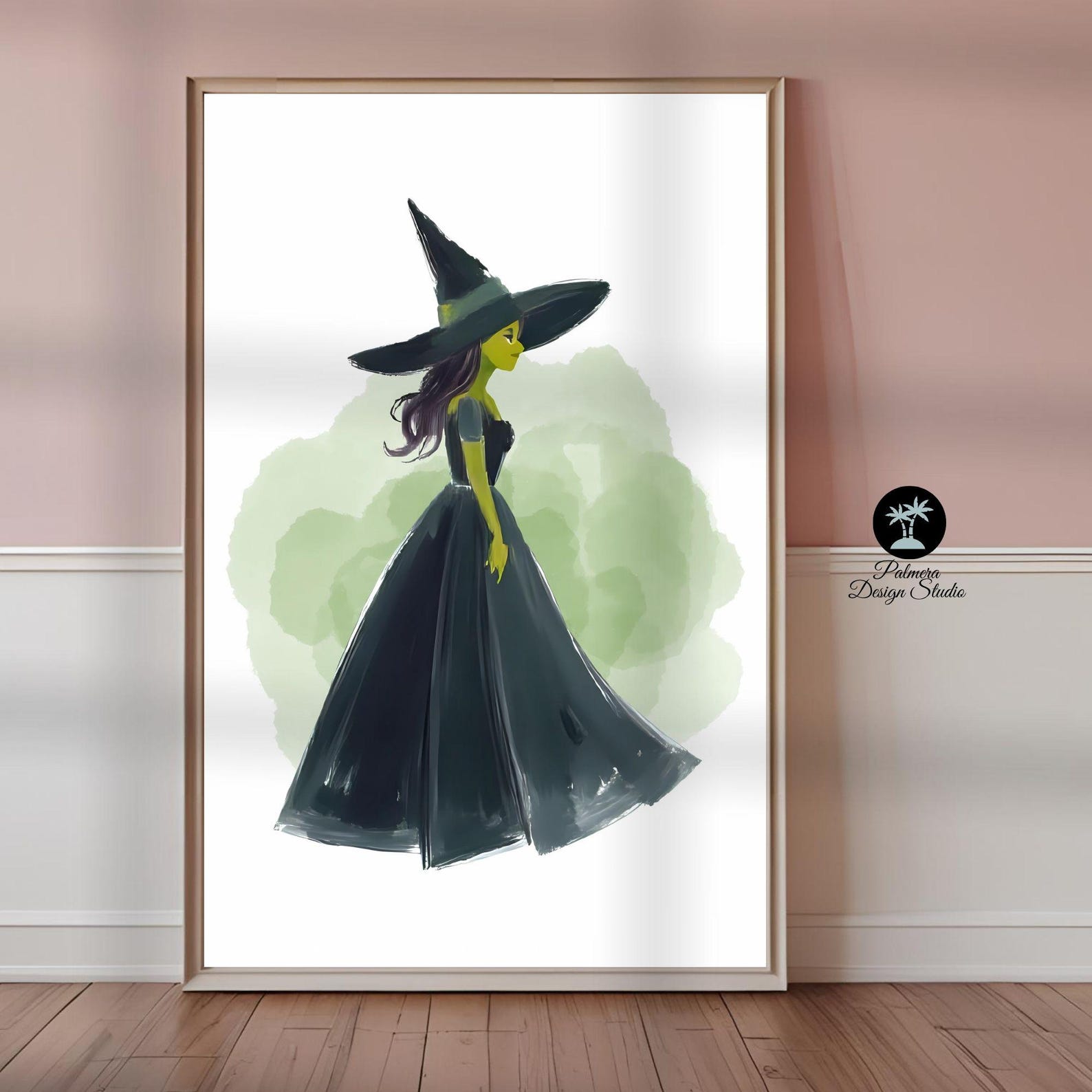 Wicked Nursery Poster Set: Elphaba & Glinda Broadway Art (digital ...