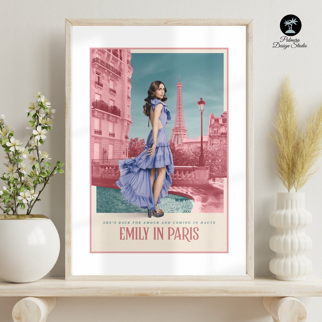 Emily in Paris Poster, Emily in Paris Wall Art, Emily in Paris Decor ...
