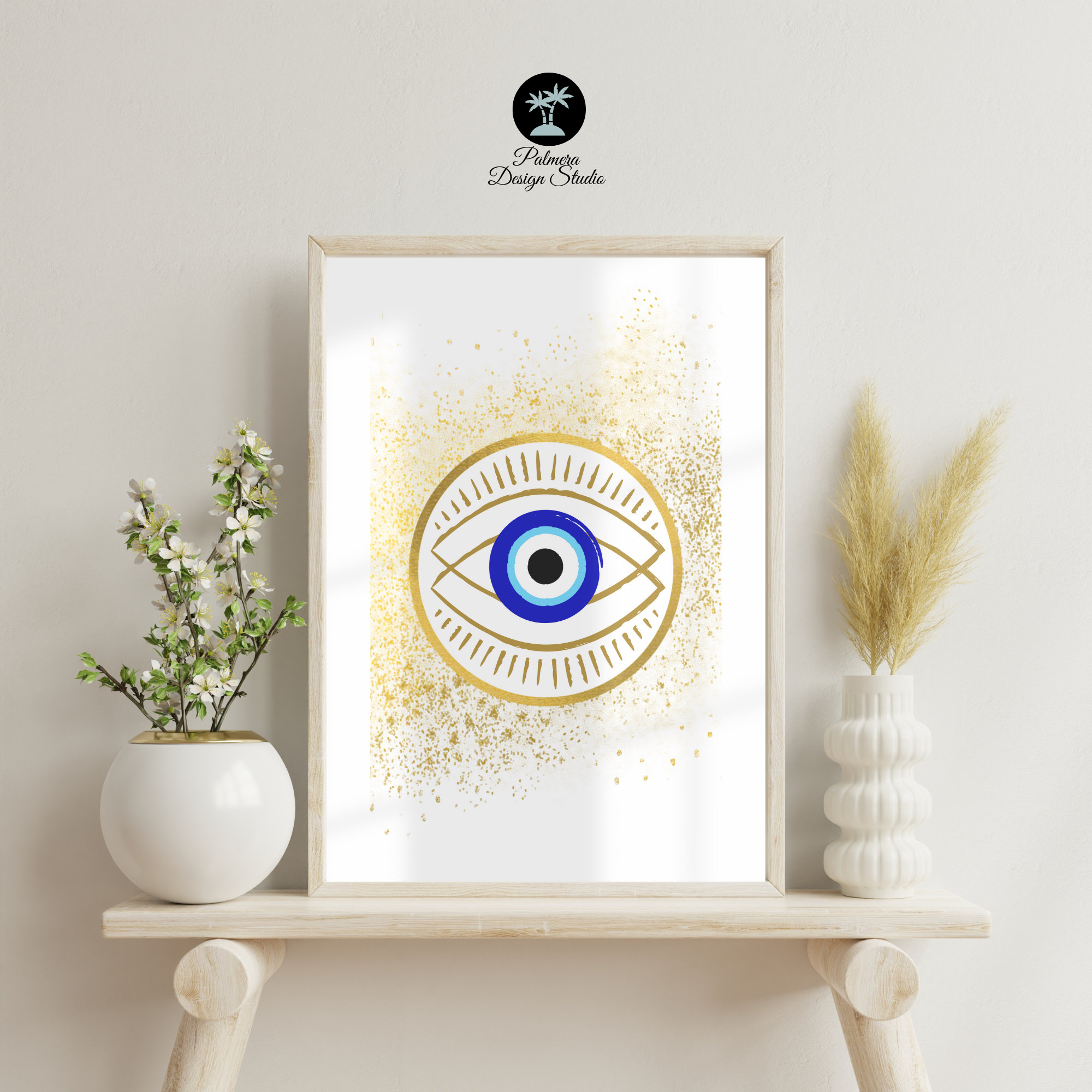 Evil Eye Wall Art Evil Eye Print Evil Eye Set of 3 Print Evil Eye ...