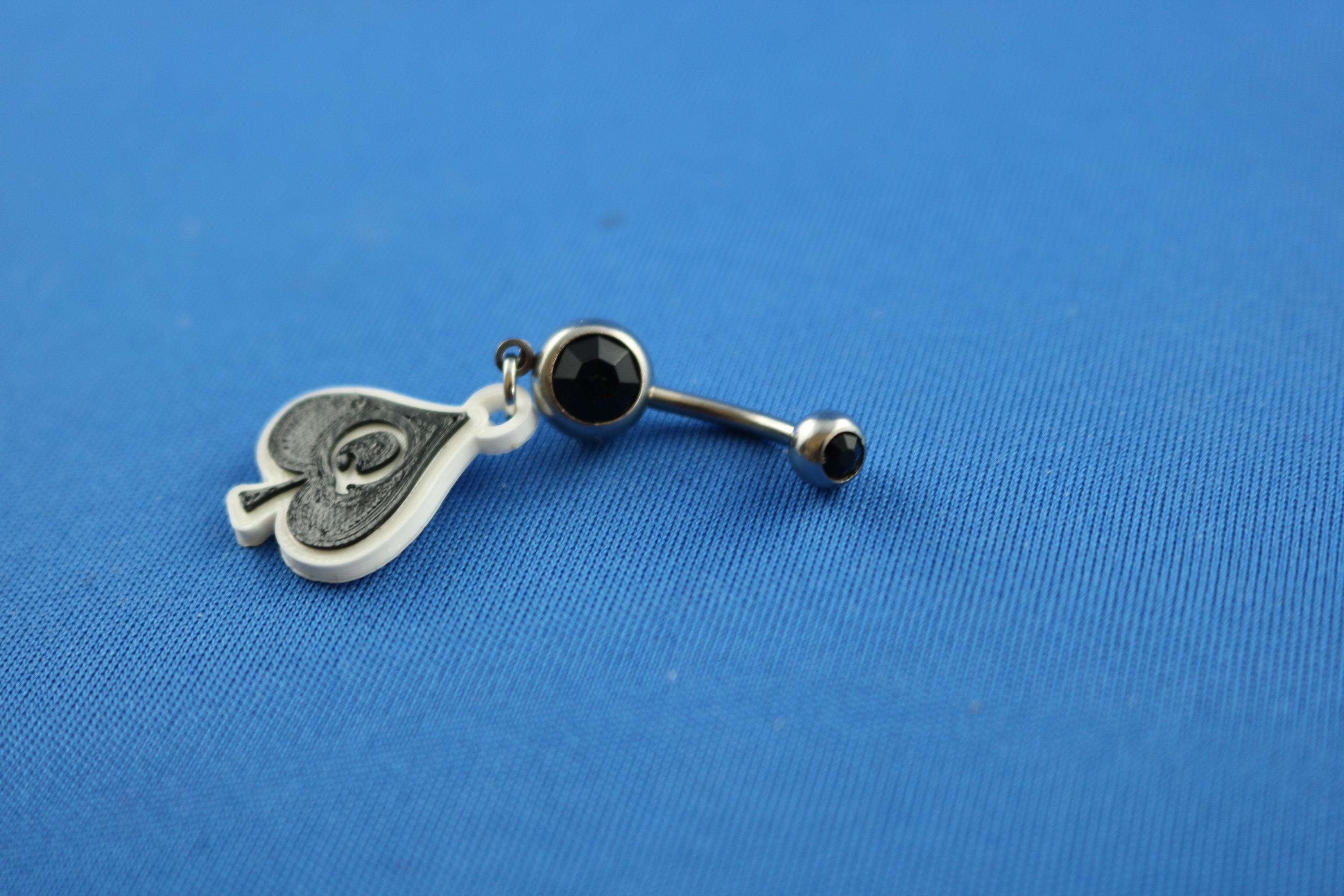 Belly Piercing Rings Queen of Spade Libertine Hotwife - Etsy UK