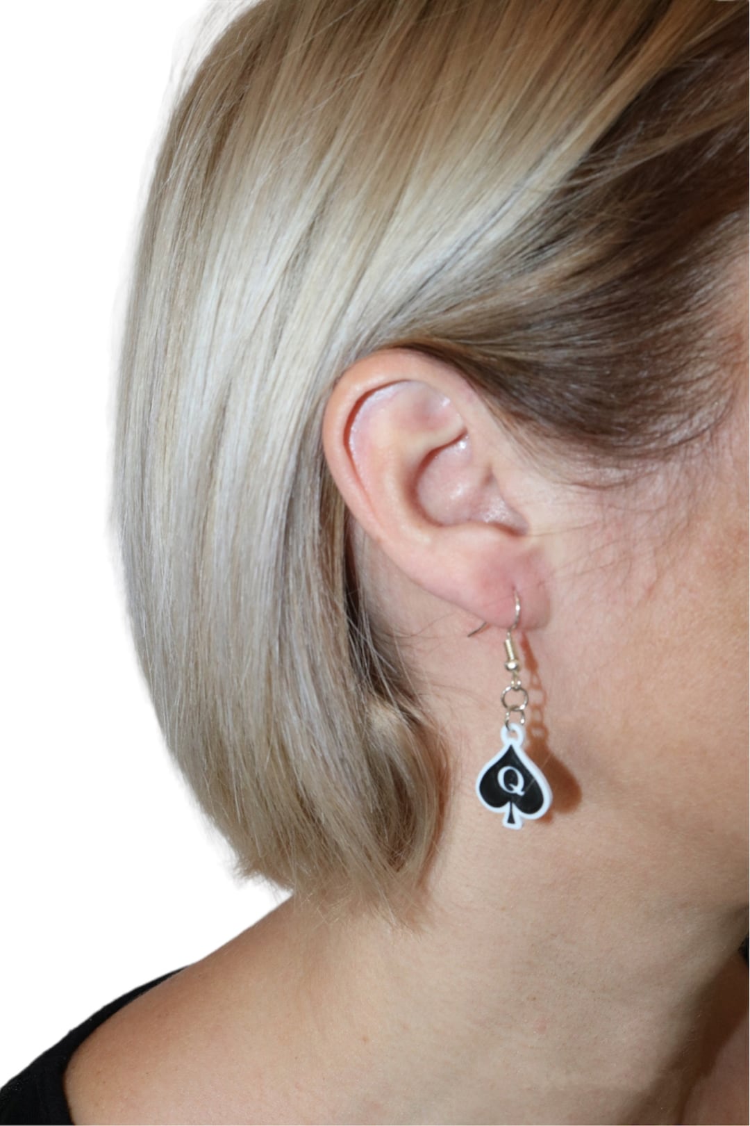 Queen of Spade Cuckold Libertine Hotwife Earrings - Etsy
