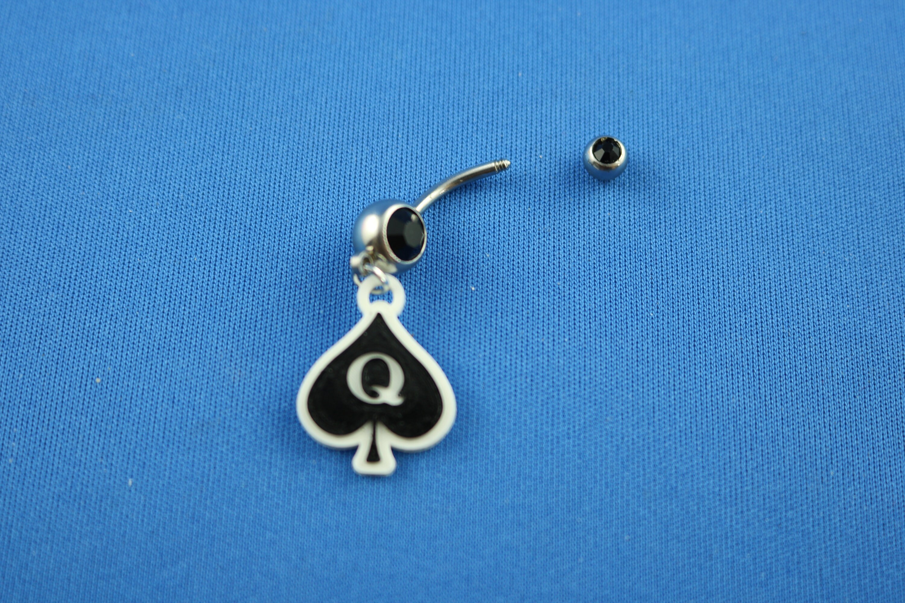 Belly Piercing Rings Queen of Spade Libertine Hotwife - Etsy UK