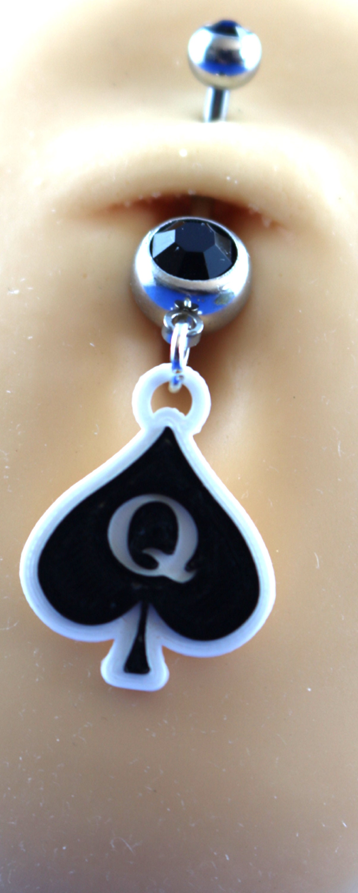 Belly Piercing Rings Queen of Spade Libertine Hotwife - Etsy UK