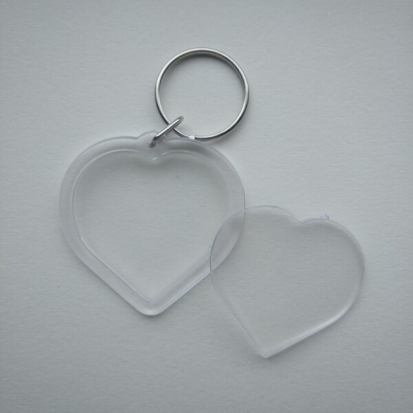 Heart Keychain - Etsy