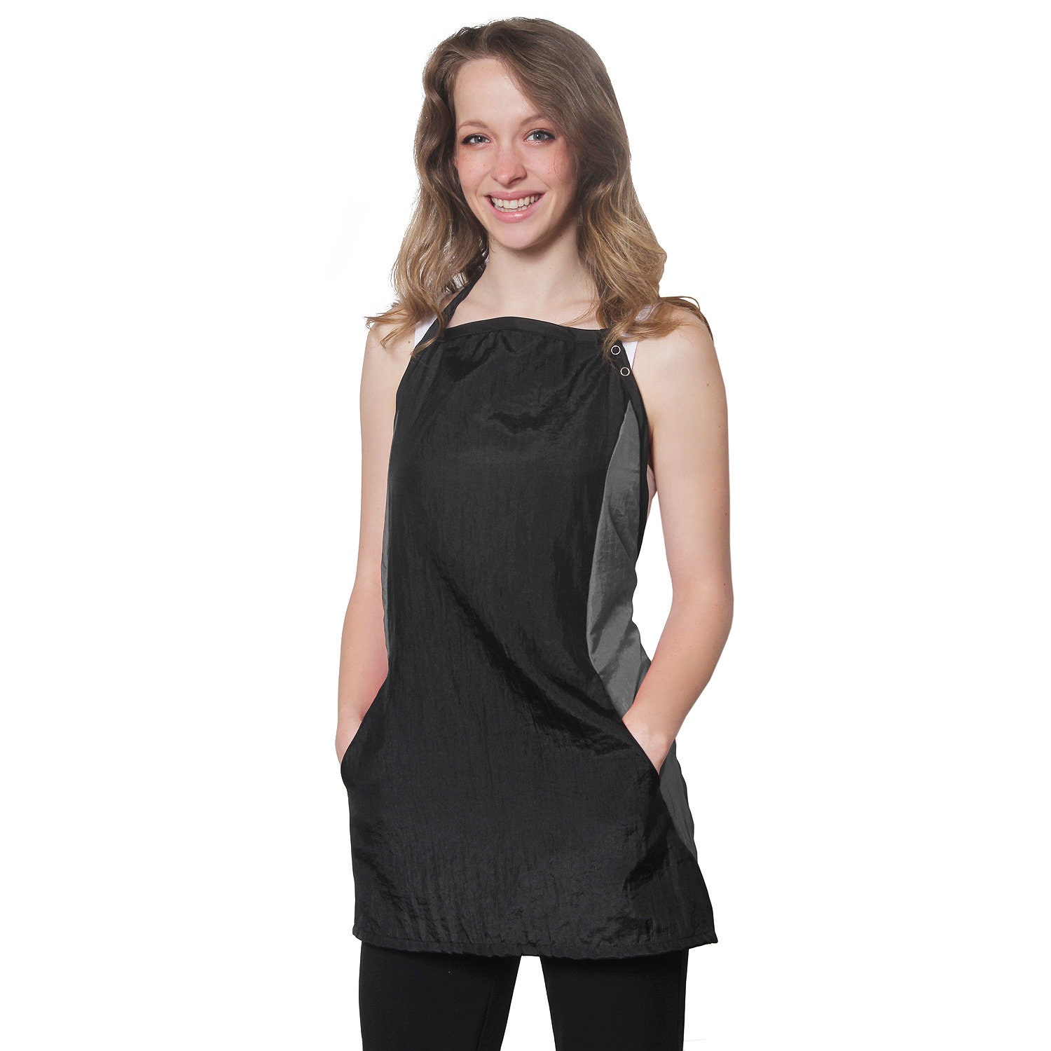 Figure Shaped Apron Professional Thigh Length with Hidden | Etsy