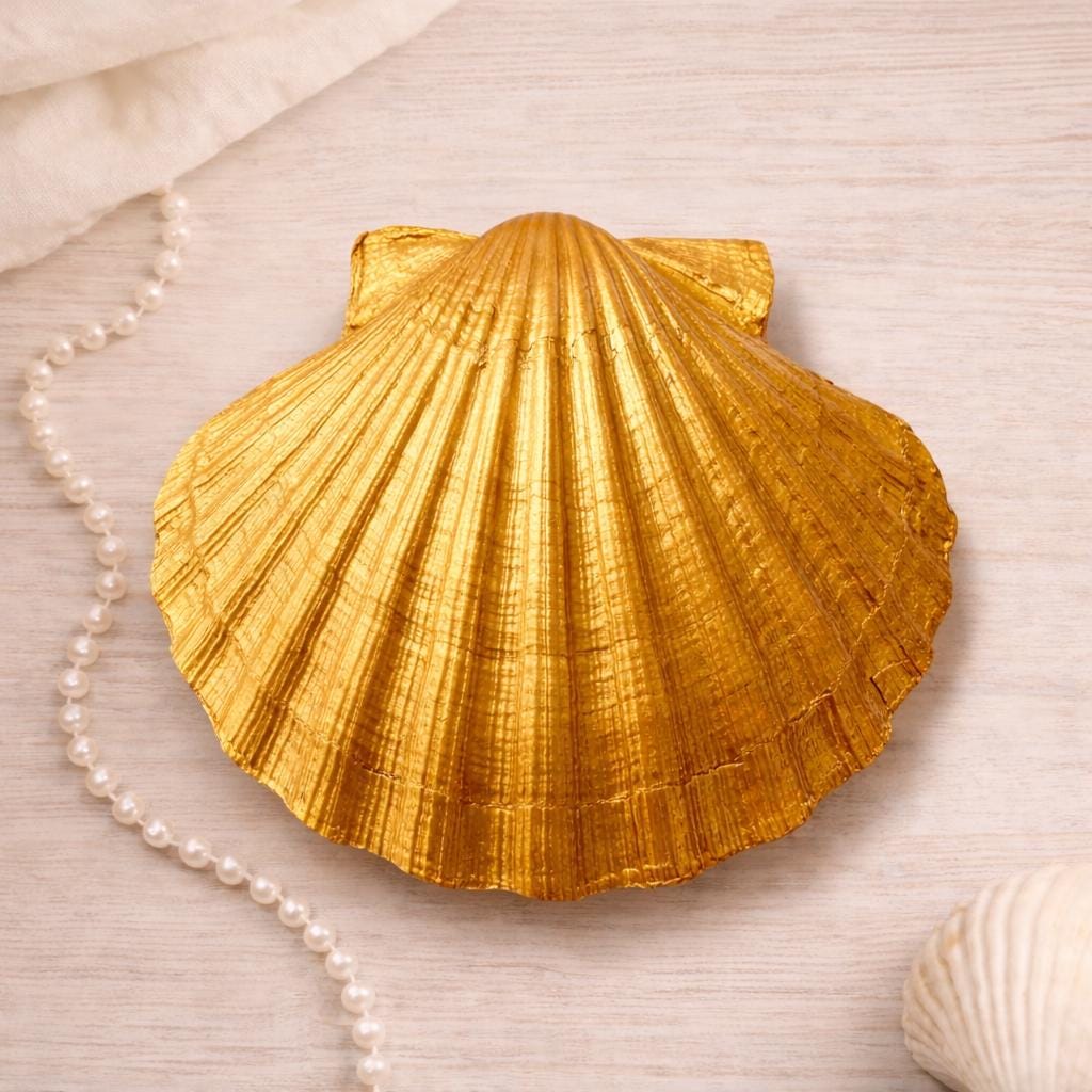 Shell Trinket Dish William Morris Strawberry Thief Design Gold Finish ...