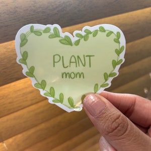 Plant Mom Sticker/ Plant Stickers/cute Plant Stickers - Etsy