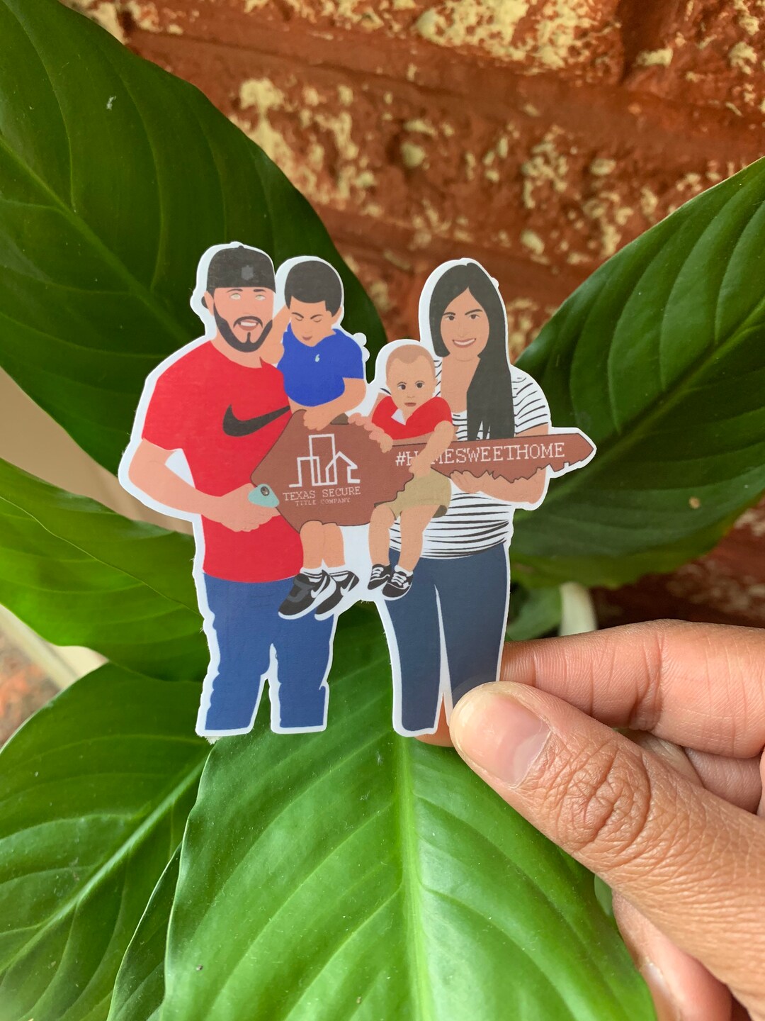 Custom Portrait Sticker | Personalized Waterproof Photo Decal - Etsy