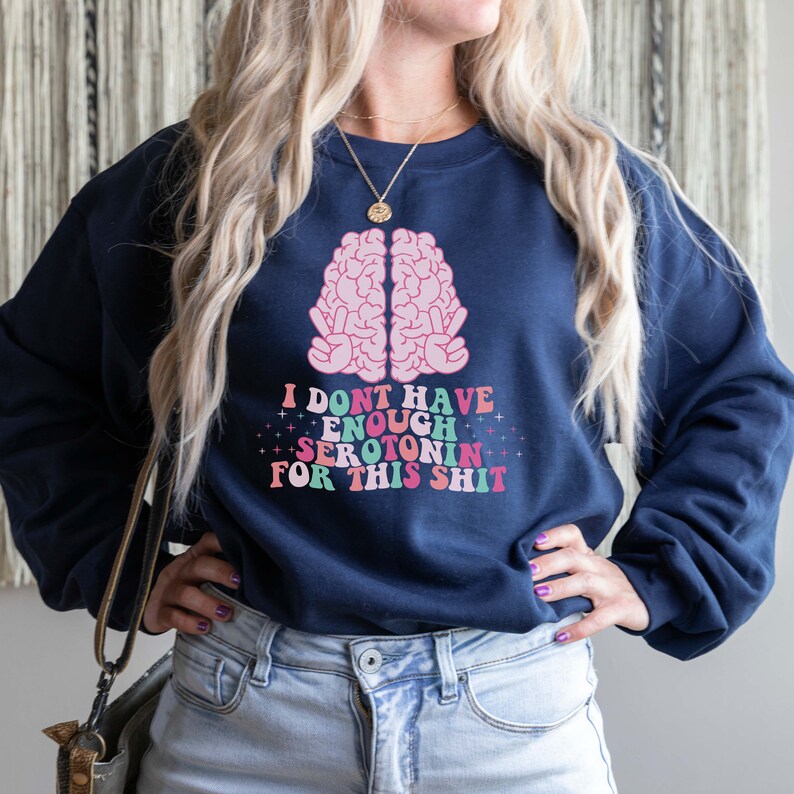 Funny Mental Health SVG PNG, Brain Clipart, Self Love Svg, Serotonin ...