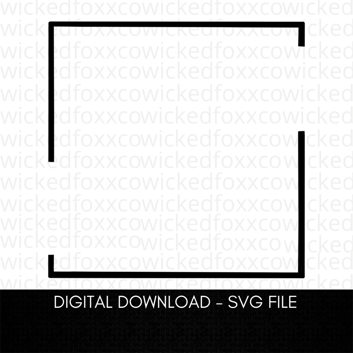 Square Frame Svg Split Square Svg Square Svg Doodle Square | Etsy