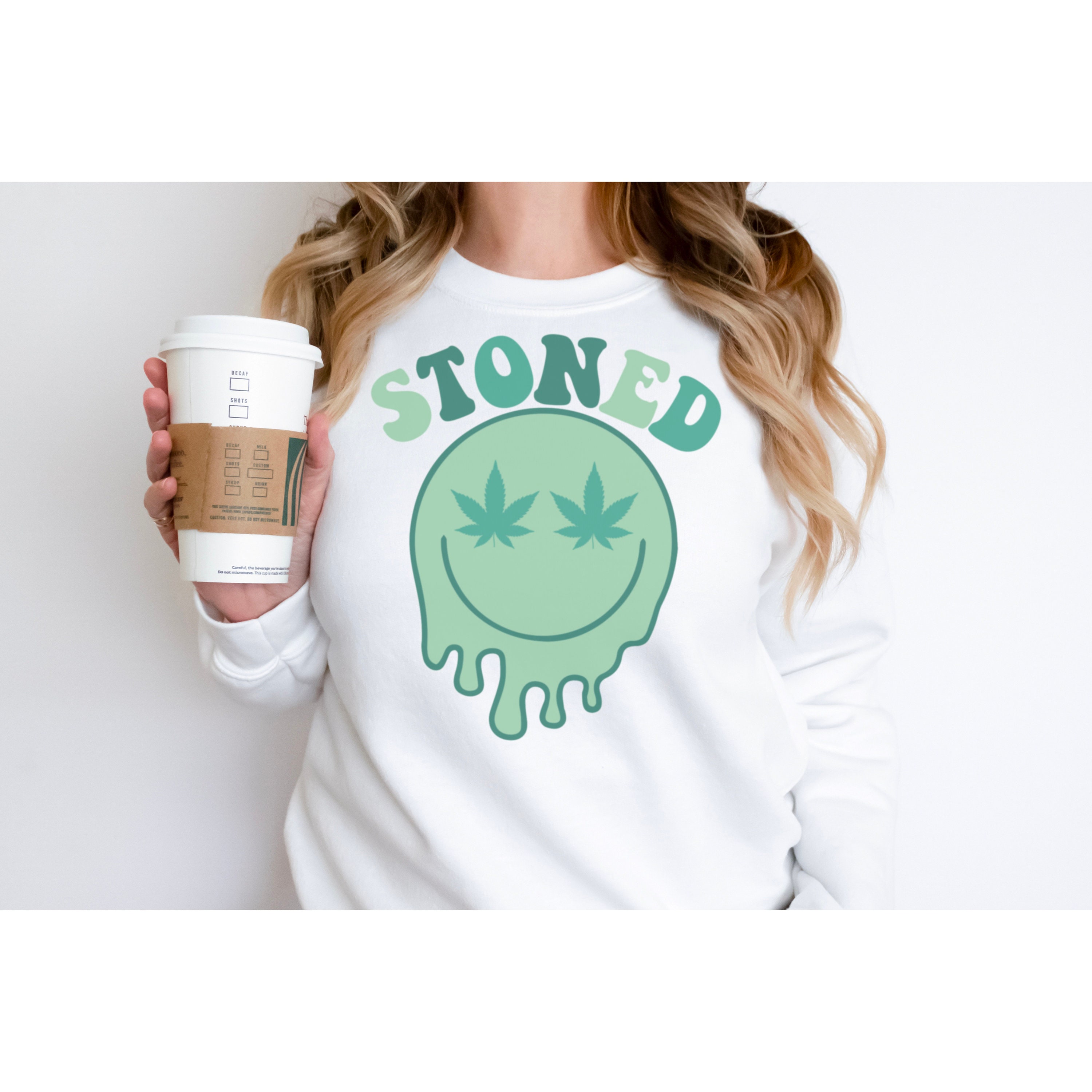 Stoned SVG, Happy Face, Smiley Face, Melted Smiley Face, 420 Svg ...