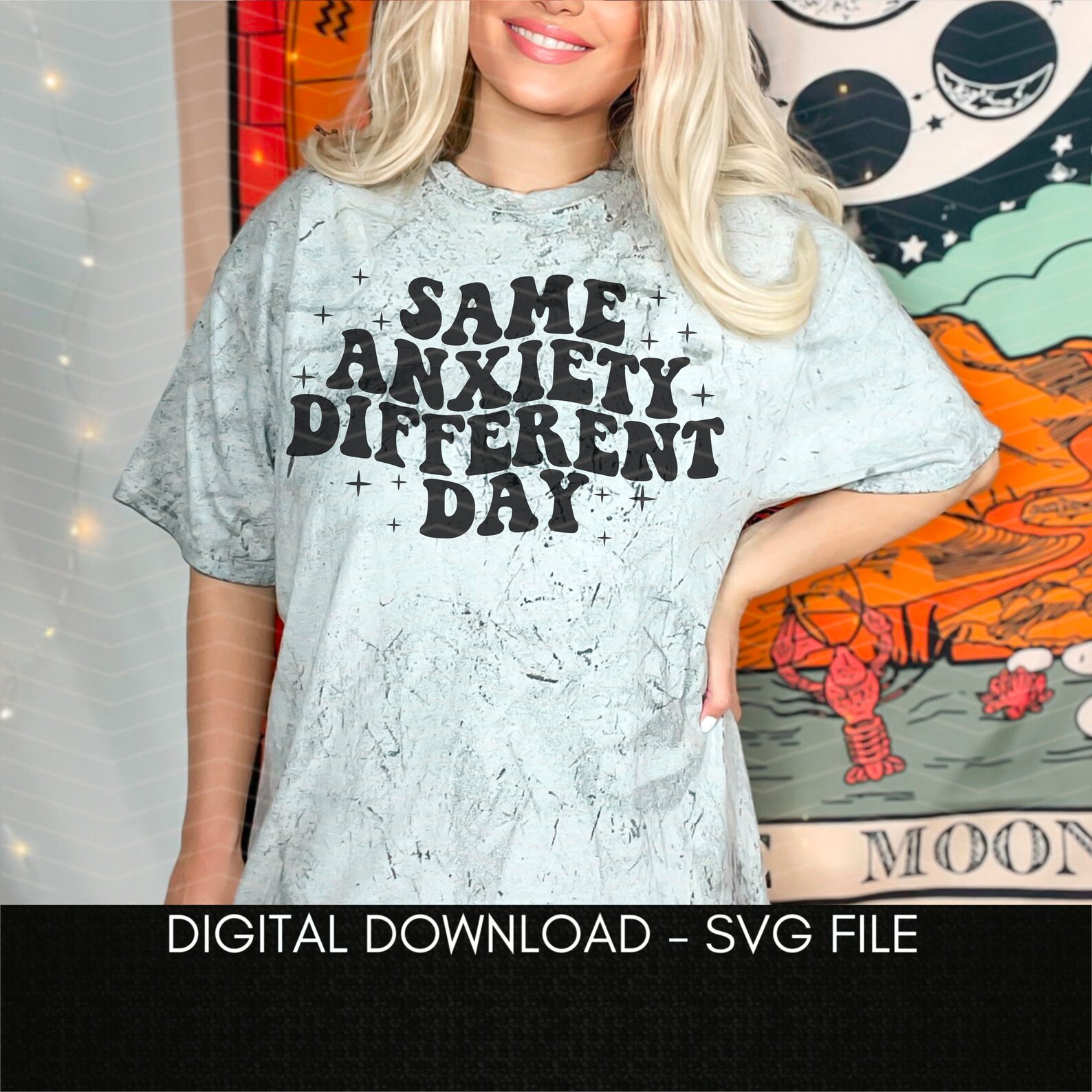 Same Anxiety Different Day Svg Anxiety Svg Mental Health - Etsy