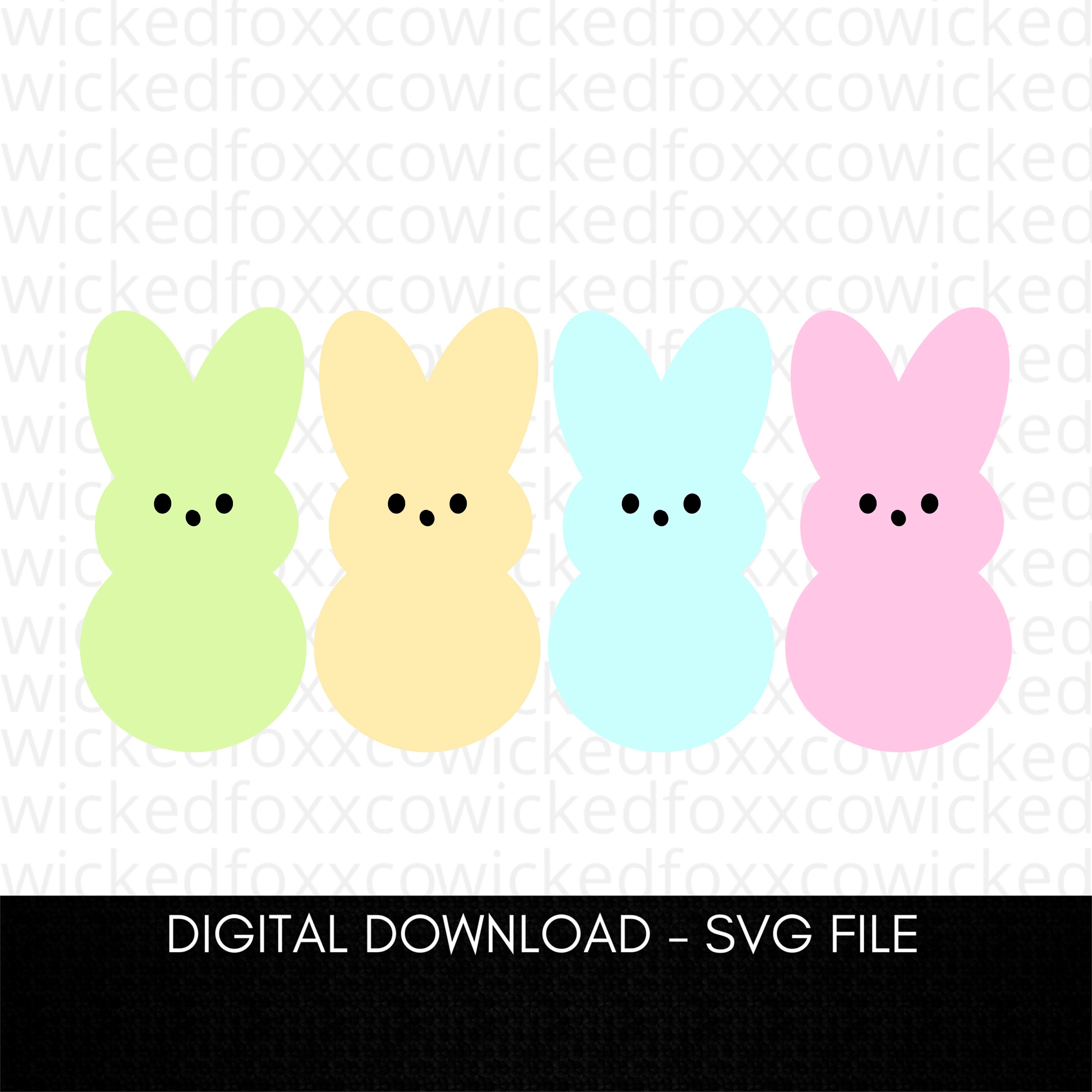 Marshmallow Bunnies SVG, Easter SVG, Easter Bunny SVG, Cute Spring Svg ...