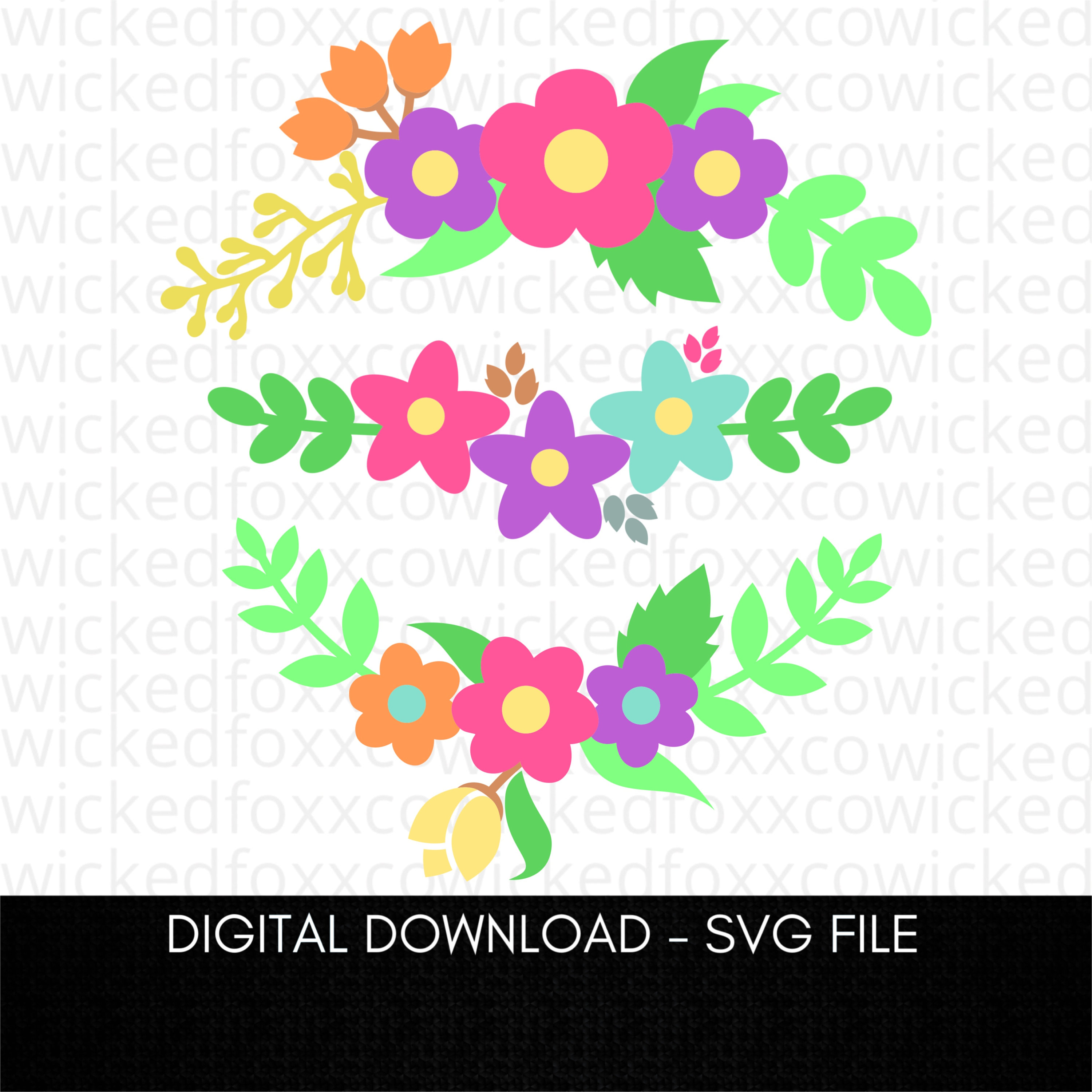 Spring Flower SVG Bundle Flower Svg Flower Clipart Spring - Etsy