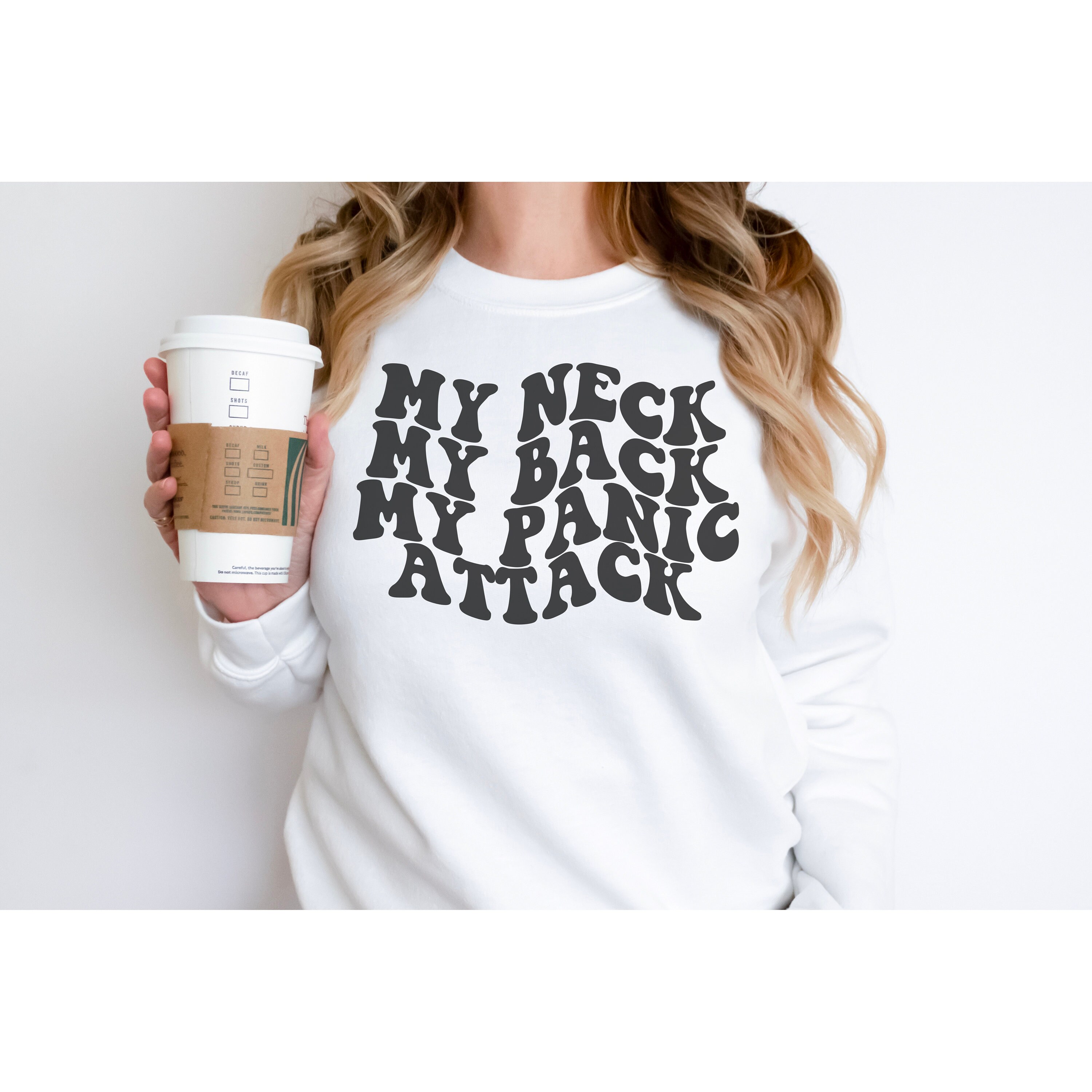 Panic Attack Svg, Mental Health, Anxiety Svg, Wavy Text Svg, Cheery ...